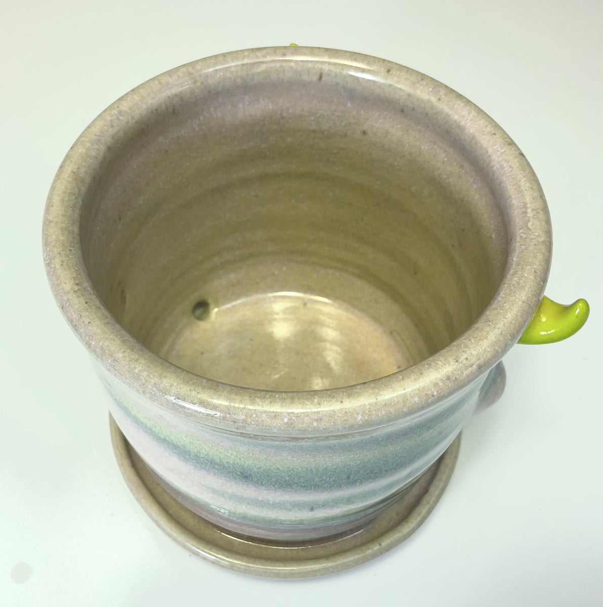 Wee’ Monster Planter - BabyApe Glaze – Claymonster Pottery